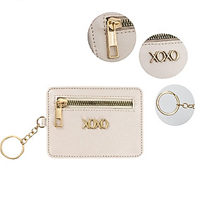 XOXO Women’s Large Metallic White Saffiano Multifunction Solid / Patterned Wristlet (XW321521G-42-A03)