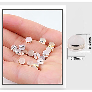 DELECOE 12pcs Soft Silicone Earring Backs for Studs Silver&Gold Belt Rubber Earring Backs Replacements Hypoallergenic Safety Plastic Earring Back for Studs Earring Hoops Fish Hook
