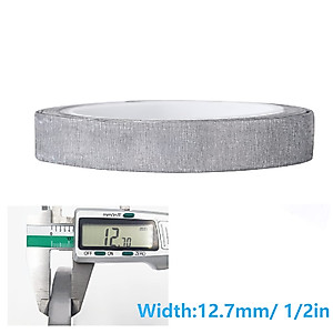 Surtiycrii W 1/2'' x L 100'' Density Lead Tape Self-Adhesion for Golf Wood Iron Putter Wedge Clubs Head Tennis Pickleball Paddles Racket 100% Lead Material (Thickness: 0.02"/0.5mm)