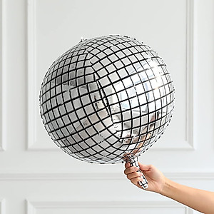 Back to 80s 90s Party Decorations, 124Pcs Disco Balloon Garland Arch Kit, Disco Radio Foil Balloon Hot Pink Green Purple Blue Orange Balloons for Retro Party Decorations Hip Hop Rock Photo Props Backdrop