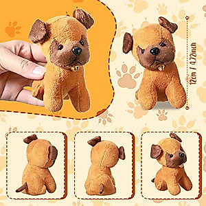 18 Pcs Mini Plush Dog Bulk Stuffed Animals Soft Small Stuffed Bear Puppy Cute Assorted Plush Puppy Dog Plush Toys Doll for Girl Boy Birthday Party Favor Gift Goodie Bag Fillers School (Dog)
