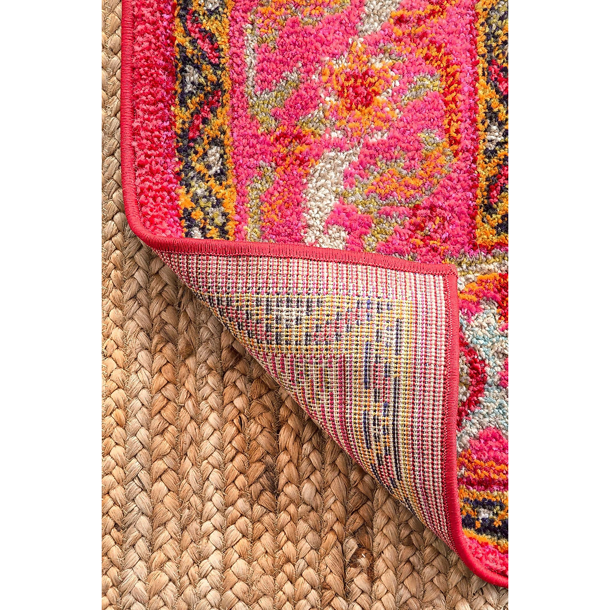 nuLOOM Vintage Mackenzie Accent Rug, 3x5, Violet Pink