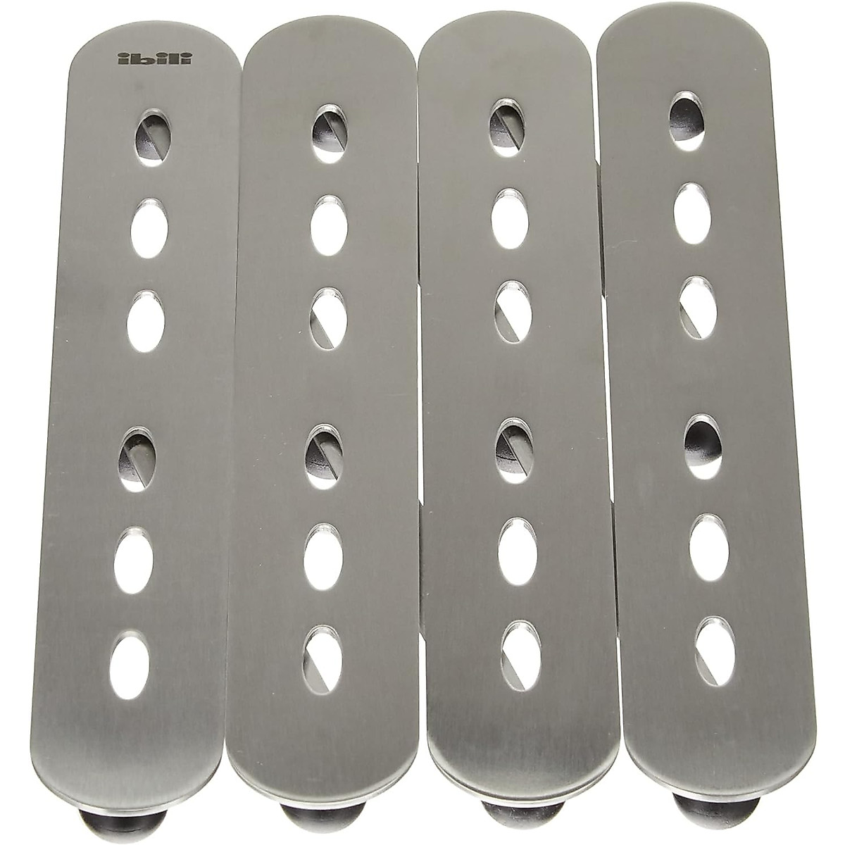 IBILI Expandable Trivets for Hot Pots and Pans, Trivets for Hot Dishes - Foldable Non-Slip Feet, Heat-Resistant Pad Stainless Steel Pot Holder for Kitchen Counter