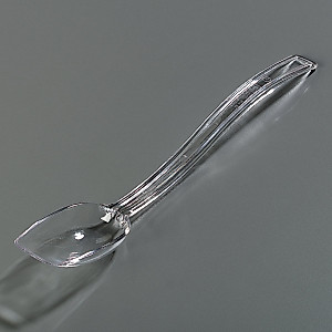 Carlisle FoodService Products CFS 447007 Solid Buffet / Salad Serving Spoon, 0.8 oz, Clear