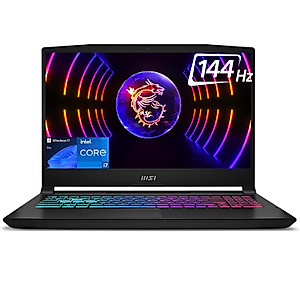 MSI Katana 15 Gaming Laptop, 15.6'' FHD IPS 144Hz, 12th Gen Intel 10-Core i7-12650H Up to 4.7Ghz, GeForce RTX 4070, 64GB DDR5, 2TB PCIe SSD, Wi-Fi 6, 4-Zone RGB Keyboard, Type-C, HDMI, Black (B12V)