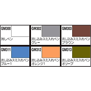 GSI Creos Gundam Marker Pouring Inking Pen Set