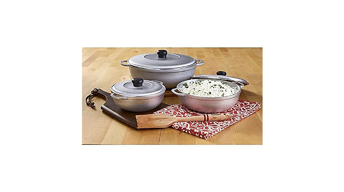 Traditional Colombian Caldero Set - 3-Piece Cookware