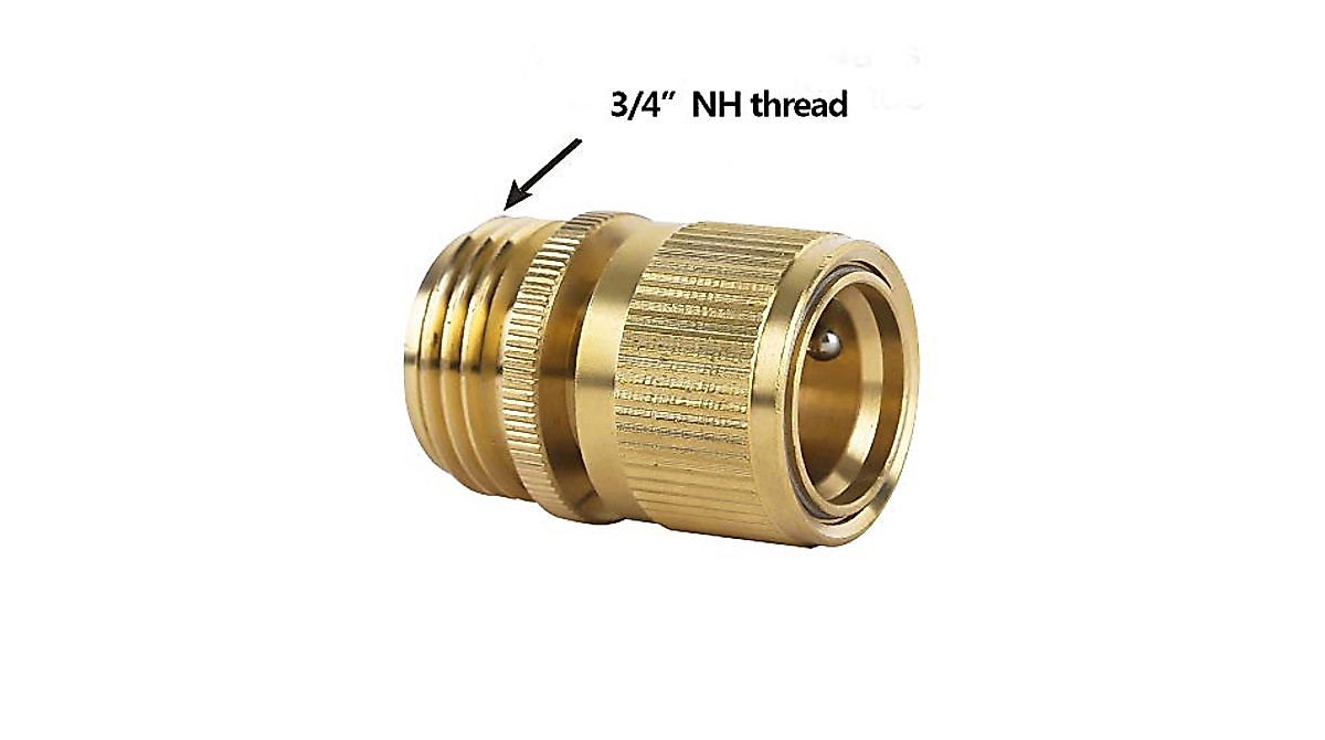 HQMPC Garden Hose Quick Connect - Durable Brass Fittings for Easy Watering