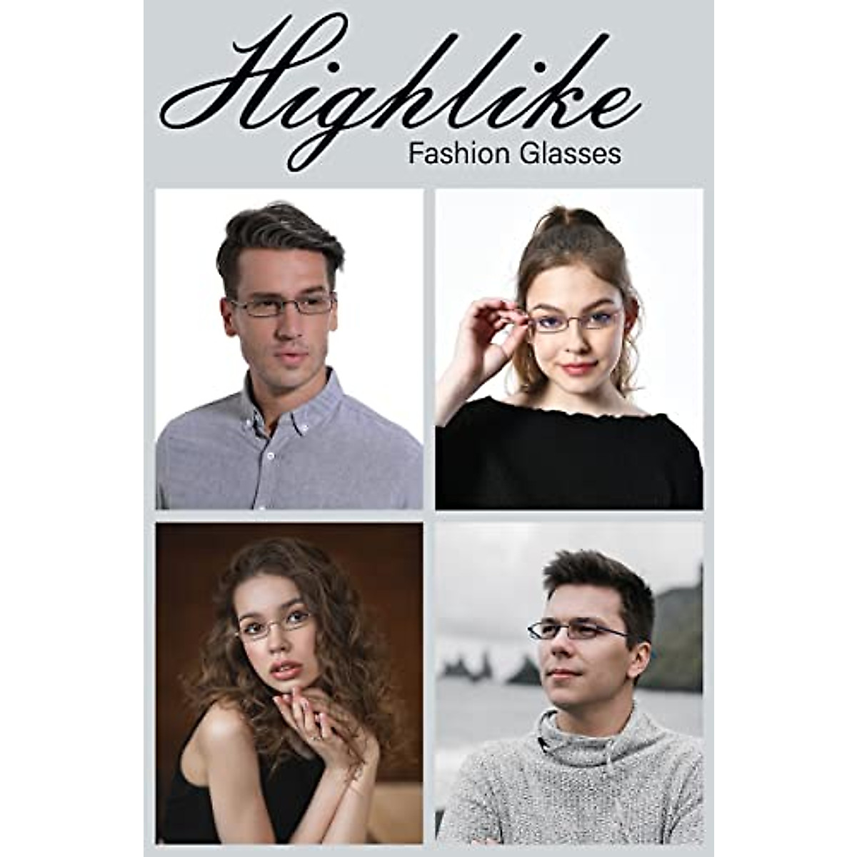 HIGHLIKE 2-Pack Slim Pocket Reading Glasses Men Women, Compact Readers Super Clear Lens, Spring Hinge Metal Frame Eyeglasses, Red Red 2.0 x