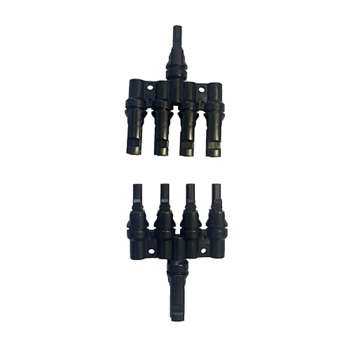 KRXNY Solar Panel PV 1 To 4 T Branch Connectors PV Cable Coupler Combiner Connector Splitter Adapter M/FFFF And F/MMMM 1 Pair