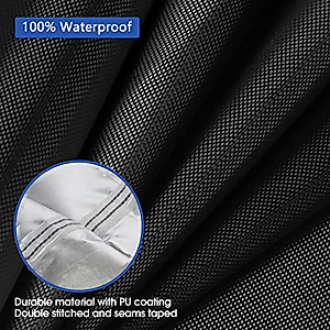 Jungda Outdoor Prep Table Cover for Royal Gourmet Double-Shelf Movable Dining Cart Table, Patio Bar Grill Cart Cover Pizza Oven Table Cover - 40 x 24 x 32 Inch