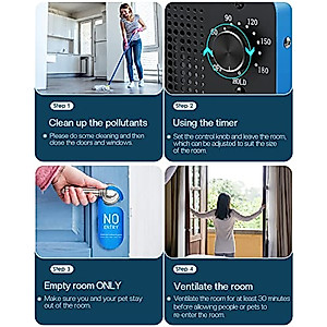 ECNLAN 0zone Generator, 30000mg/h 0zone Machine Ionizer for Home/Basement/Smoke/Pet Room