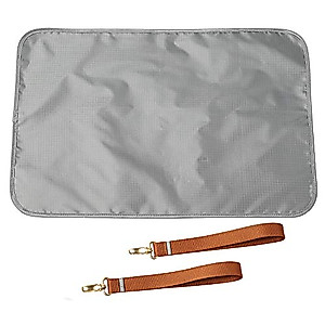 JJ Cole Popperton Boxy Backpack Diaper Bag, Ticking Stripe