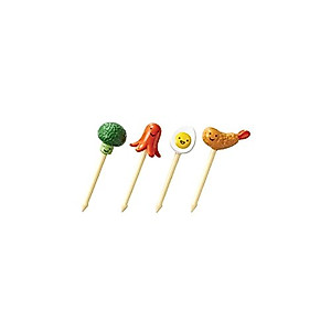 CuteZCute Bento 3D Food Pick, 8-Piece, Broccoli, Octopus, Fried Shrimp, Egg