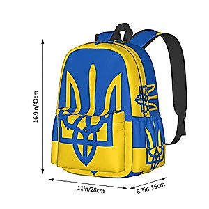 Lightweight Laptop Backpack Ukrainian flag School Backpack Bookbags Schoolbag Casual Daypacks