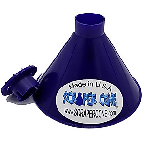 SCRAPER CONE®️ The Original Ice Scraper, Snow Removal Made in The USA Magical Frost Removal Funnel Shaped Cleaning Tool Car Windshield Deicer Magic Scrapers Instascrape round snow shovel brush