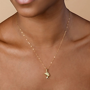 PORI JEWELERS 14K Yellow Gold Nefertiti Pendant