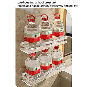 BAHELS Bathroom Shelf Organizer, Wall Mounted Floating Shelves Bathroom Storage Shelf (Size : Gold 40cm 2 Layer)