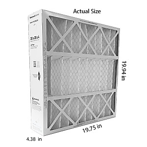 Honeywell FC100A1011-20" x 20" x 4" Pleated Air Filter, MERV 11 Bundle with Same Day Supply Filter Change Reminder (2)