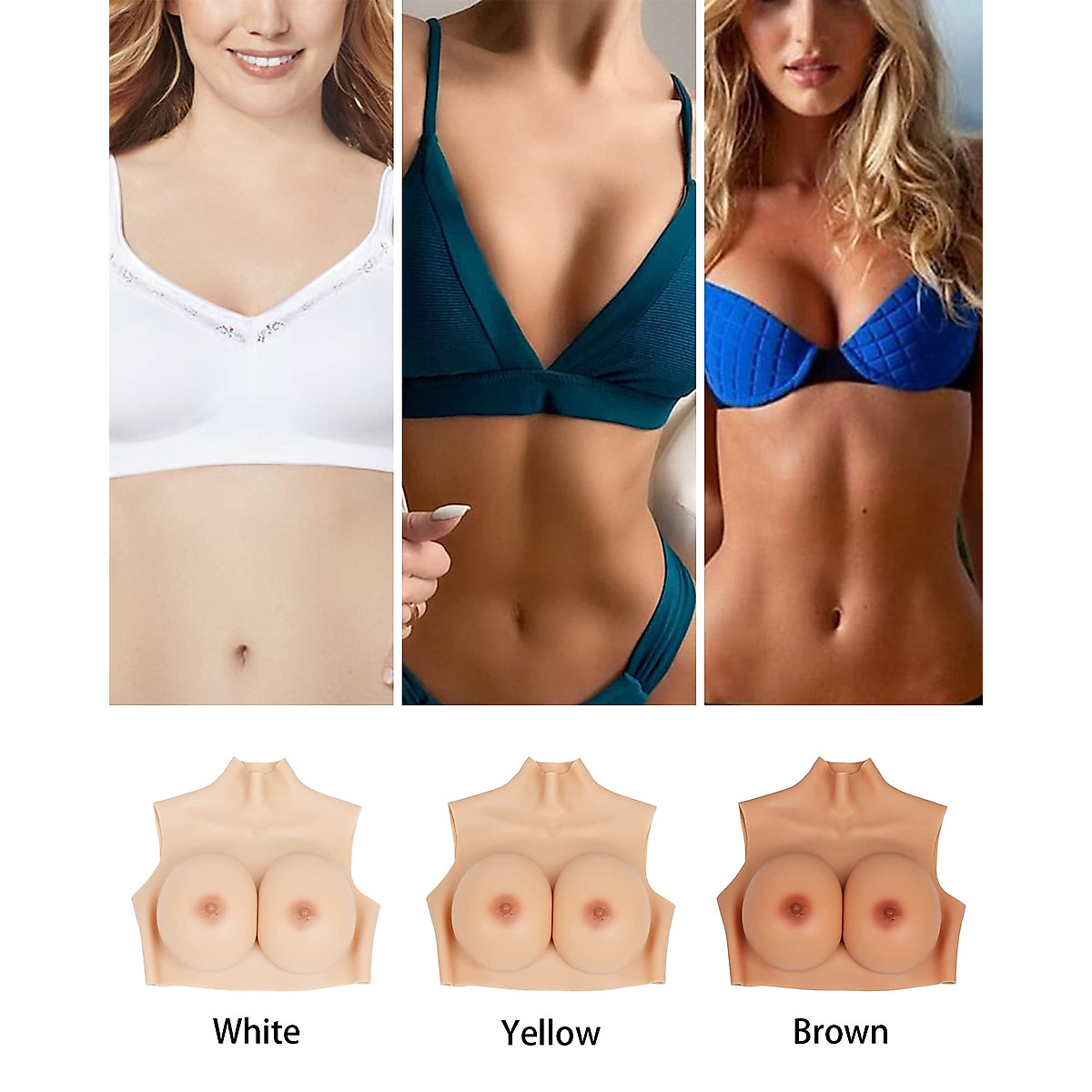 GUIENRLEA Fake boobs Silicone breast forms Breast For Cross dressers Drag Queen Transgenders Cosplay