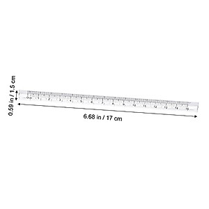 NUOBESTY 8pcs Transparent Triangular Ruler Plastic rulers Metric Ruler Machinist Ruler Clear Scale rulers Ruler for Transparent Small Ruler Architecture Supplies Classroom Supplies