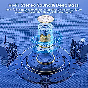 Bluetooth Earbuds,Kurdene S8 Wireless Earbuds 48H Playtime Call Noise Cancelling IPX8 Waterproof Ear Buds Deep Bass Earphones with Microphone in-Ear Stereo Headphones for Work,Sport,Running