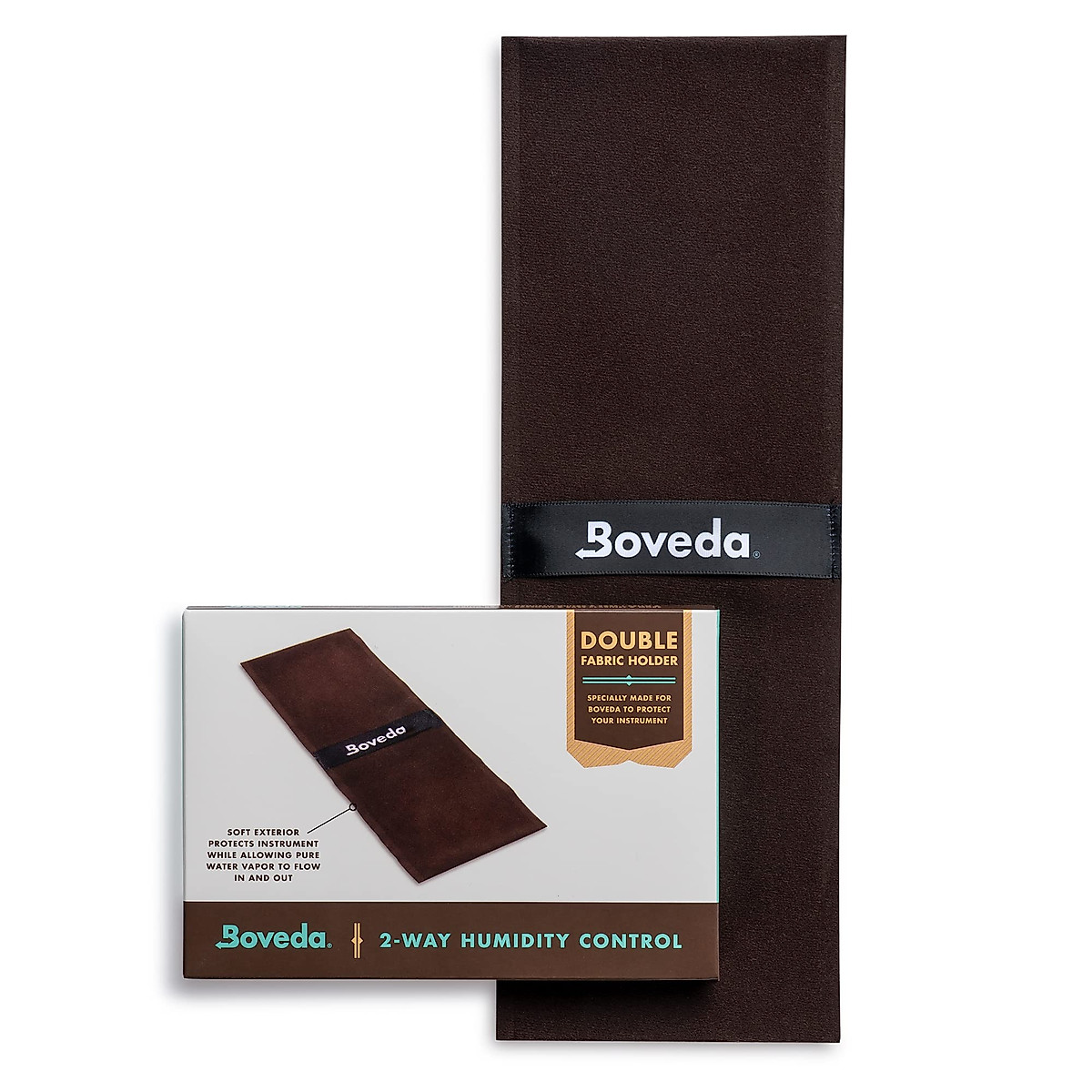 Boveda for Music | Double-Sleeve Fabric Holder for 49% RH Boveda 2-Way Humidity Control | For Use with 2 Boveda Size 70 to Protect Large Instruments from Cracking/Warping