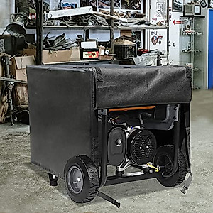 GDcaptain Generator Covers Waterproof 26" L x 20" W x 20" H Generator Covers with 600D Heavy Duty Fabric and UV-Resistant PVC Coating for most 3000-5000 Watt Universal Portable Generators Black