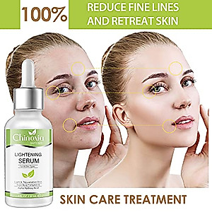 Dark Spot Corrector Remover for Face and Body, Skin Brightening Serum with Kojic Acid, Fade Dark Spots Hyperpigmentation and Melasma - 1 OZ