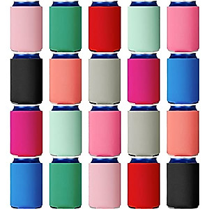 80 Pcs Blank Beer Can Coolers Collapsible Foam Soda Cover Coolies Blank Can Cooler Sleeves Soft Foam Can Sleeve Cooler Reusable Drink Cooler Sleeve for Water Bottle Bee Weddings Bachelorette Parties
