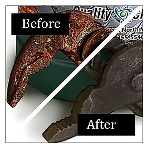 Quality Chemical Oxy-Gone Rust Remover and Metal Treatment / Rust Repair / Prepares surfaces for painting / 1 gallon (128 oz.)