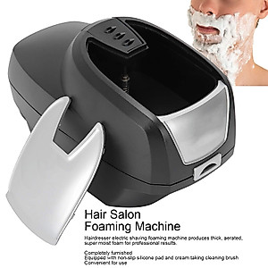 Professional Hot Lather Machine for Shaving Professional Lather Maker for Face Shaving,Hair Salon Electric Shaving Foaming Machine Household Face Grooming Foaming Machine 110-240V(US)