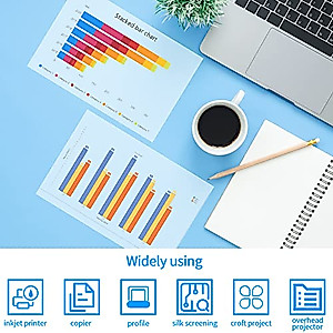 30 Sheets 8.5x11 Transparency Film for Inkjet Printers