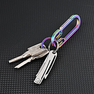 WIOKINY TItanium Scalpel Lightweight Antirust Folding Scalpel Practicality Pocket Knife (Titanium Scalpel-B)