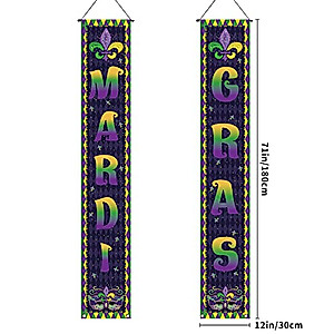 Mardi Gras Decorations New Orleans Brazi Carnival Font Porch Welcome Sign Fat Tuesday Masquerade Party Mardi Gras Decor and Supplies for Home Party