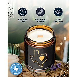Texas Candle, Gifts for Women, Texas Gifts for Men, Texas Souvenir Gifts, State Texas Themed Gifts, Moving Away & Home Sick Gifts, Birthday, Christmas, Graduation, Gift-Ready