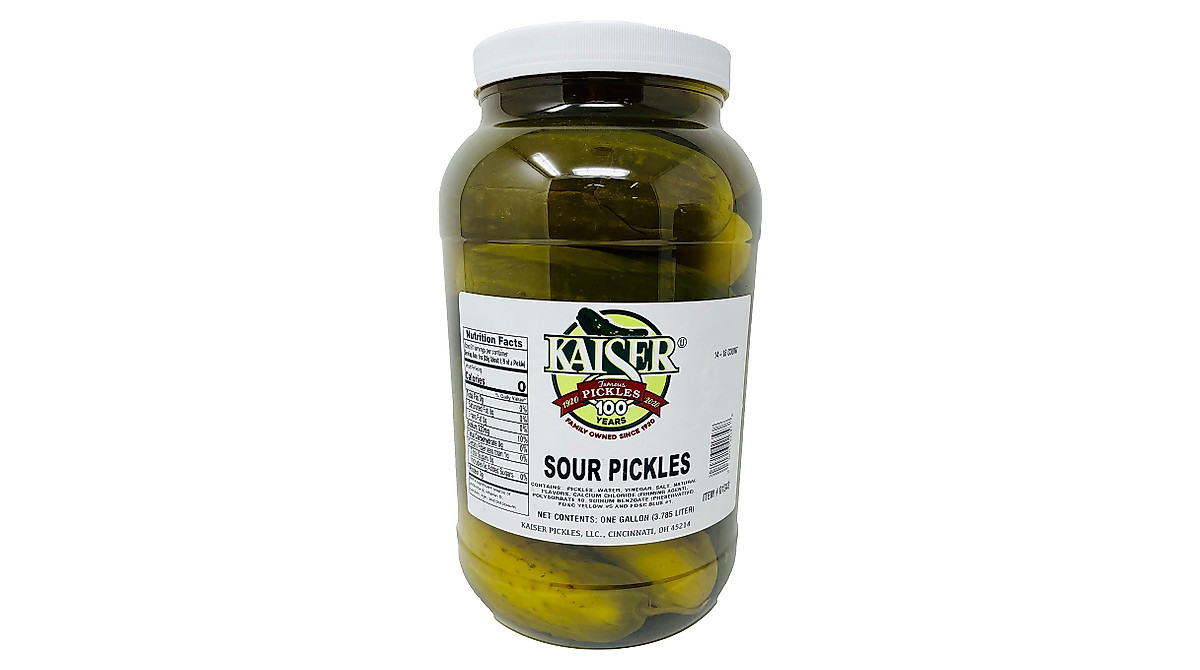 Kaiser Sour Pickles Gallon Jar - Cincinnati Specialty Pickles