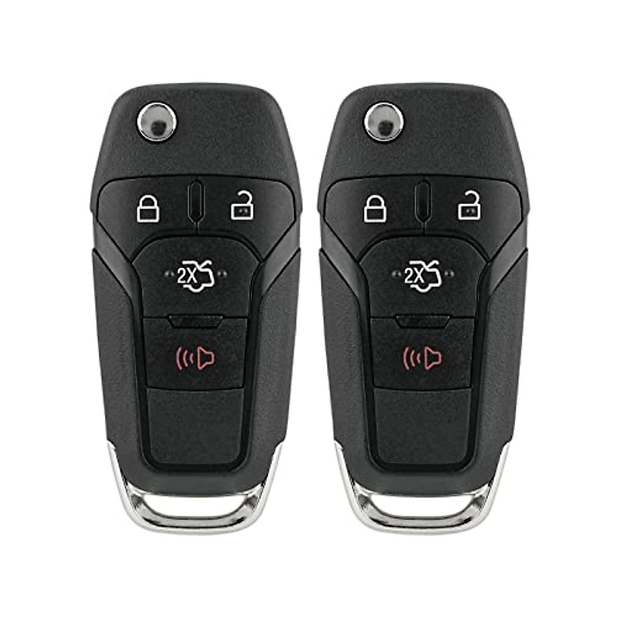 Key Fob Remote Replacement Fits for 2013 2014 2015 2016 Ford Fusion Keyless Entry 4 Buttons Remote Control N5F-A08TAA (Pack of 2)
