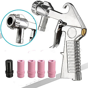 Wogoboo Sandblaster Kit Abrasive Sand Blasting Gun Spray Gun Rust Remove with Air Quick Adapter for Sandblast Cabinets