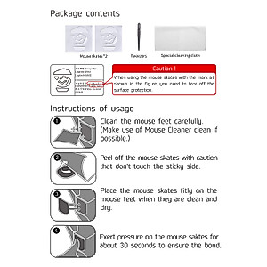 HOTLINEGAMES 2Sets 3.0 Plus Rounded Curved Edges Mouse Feet Skates Compatible with Logitech MX Master 3 Wireless Gaming Mouse feet Replacement (0.8mm,Smooth Glide,Pure PTFE) Professional Mice Upgrade