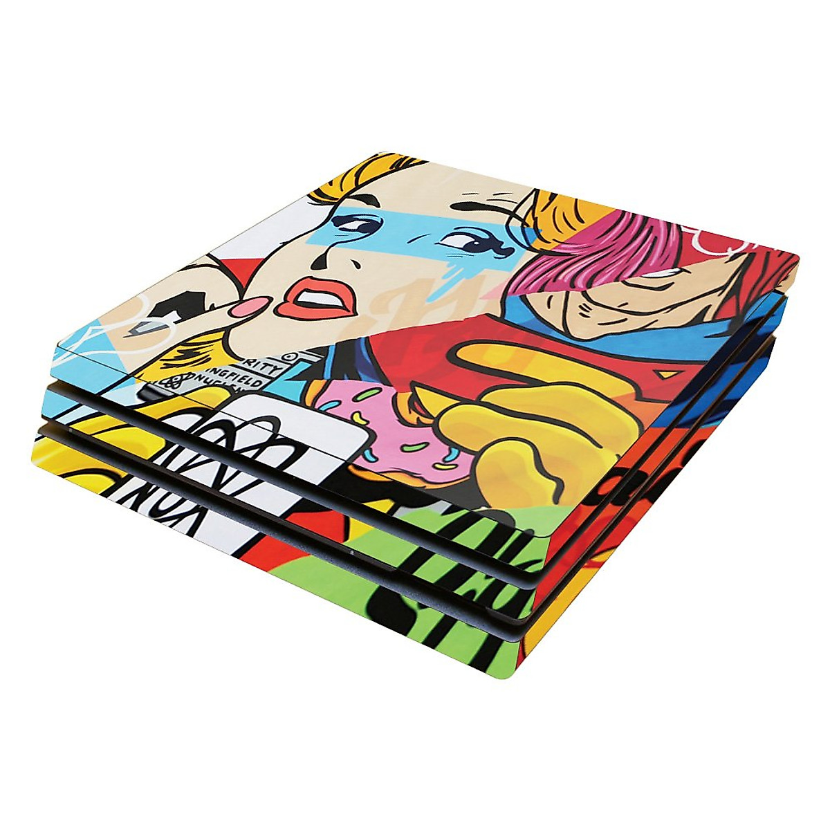 MightySkins Skin Compatible with Sony PS4 Pro Console - Cartoon Mania | Protective, Durable, and Unique Vinyl Decal wrap Cover | Easy to Apply, Remove, and Change Styles | Made in The USA