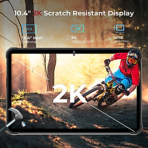 HOTWAV R6 Ultra 2023 Upgrade 10.4 inch Rugged Tablet Android 13,15600mAh 16GB+256GB(2TB) 2K FHD+Outdoor Tablet,16MP+16MP Camera,Octa-Core 4G Dual SIM 5G WiFi,IP68 GPS OTG BT5.0
