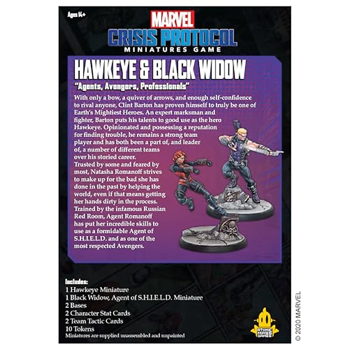 Atomic Mass Games Marvel Crisis Protocol: Hawkeye and Black Widow (CP24en)