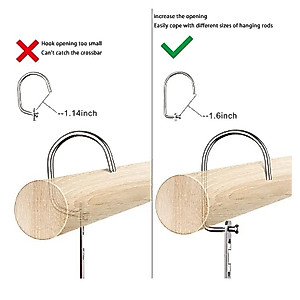 RWeLit Pack of 6 Magic Clothes Hangers Space Saving Hangers for Heavy Clothes Smart Closet Saver – Stainless Steel - Cascading Hangers Wardrobe Organizer Clothing Hanger Organizer Closet Space Saver