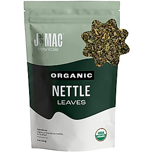 J MAC BOTANICALS Organic Nettle Leaf, Herbal Tea (4 oz, 50+ Cups) Dried stinging nettle tea, nettle leaf tea, Nettle Tea Organic, Organic Nettle Leaf Tea, Nettle Tea, Urtica dioica