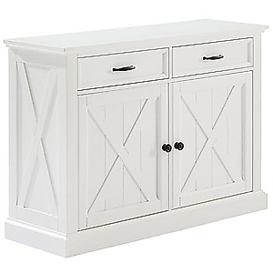 Crosley Furniture Clifton Sideboard, Distressed White