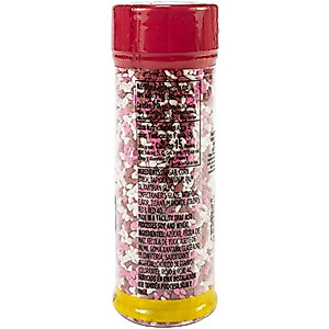 Food Items SPRINKLE MIX RD/PK/WHTE, us:one size, Red, Pink & White Micro Hearts