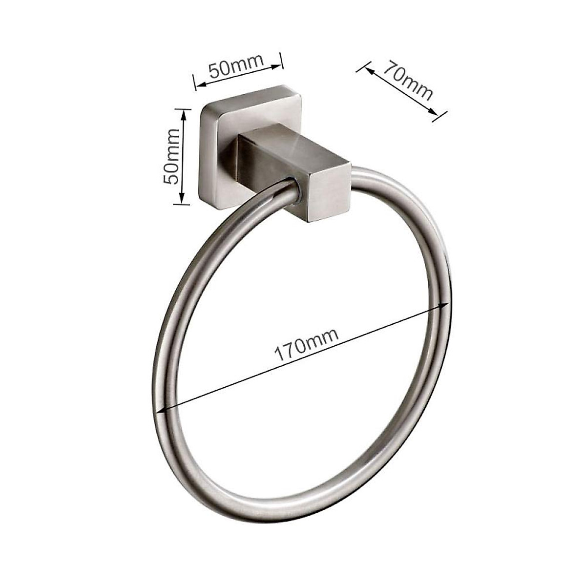 Towel Ring,Coat Hook,Towel Hooks,Bathroom Hand Towel Circle Rings Door Hanger Towels Rack Bathroom Hardware Set Wall Mount Stainless Steel