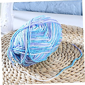 VILLCASE Knitting Yarn Soft Chunky Yarn Cotton Yarn for Crocheting Knitting Accessories Green Yellow Blue White Black red Yarn Blanket Yarn Bulky Yarn Cotton Yarn Cone Set Baby coarse Wool