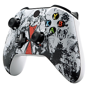 eXtremeRate Soft Touch Grip Biological Hazard Front Housing Shell Faceplate for Xbox One X S Controller Model 1708 - Controller NOT Included